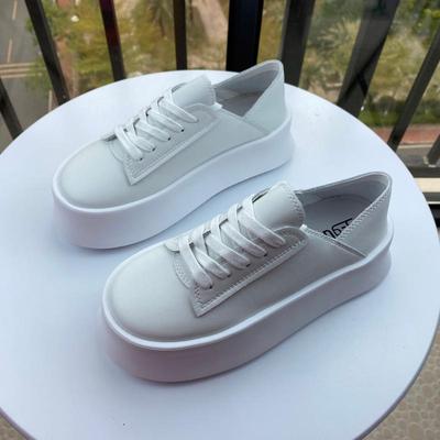 TWTW小白鞋2025新款女鞋ins超火百搭厚底松糕懒人两穿一脚蹬单鞋