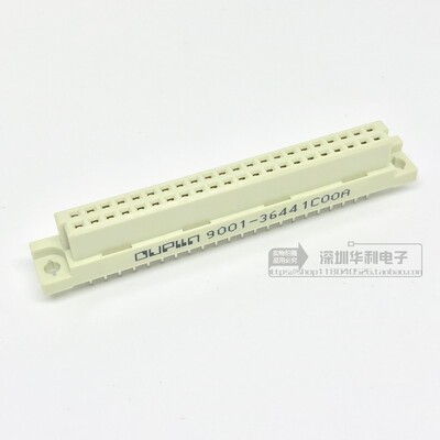 欧式插座DIN244 2*22p 9001-36441COOA 直母 2.54间距 厂家直销