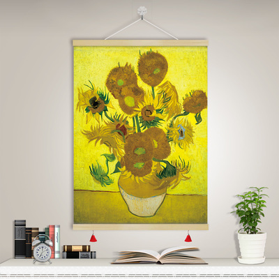 向日葵梵高世界名画客厅卧室餐厅玄关背景北欧壁挂画装饰画GMH01