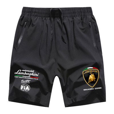 冰丝速干短裤男兰博基尼保时捷