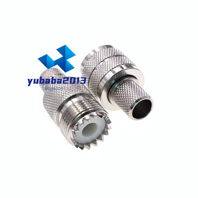 UHF公母连接器 压接型 PL259公母头 SL16-50-7 电信基站馈线接头