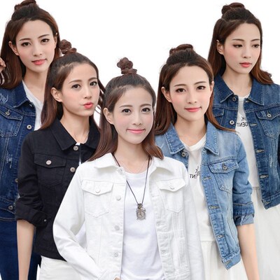 短外套夹克大码牛仔衣