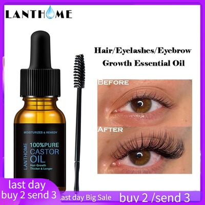 Castor Oil Hair Growth Essential Eyelash头发眉睫毛滋养液10ml