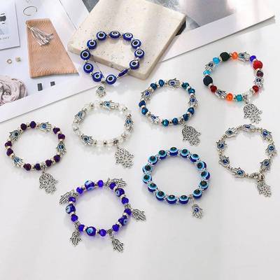 手链 blue Eye Resin Ball Bracelet women