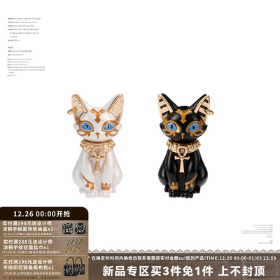 安卡系列埃及法老猫咪耳环耳饰