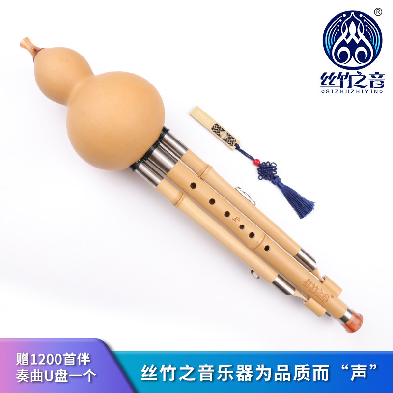 丝竹之音 金竹七孔葫芦丝儿童演奏型降b调cdgf 成人初学云南乐器