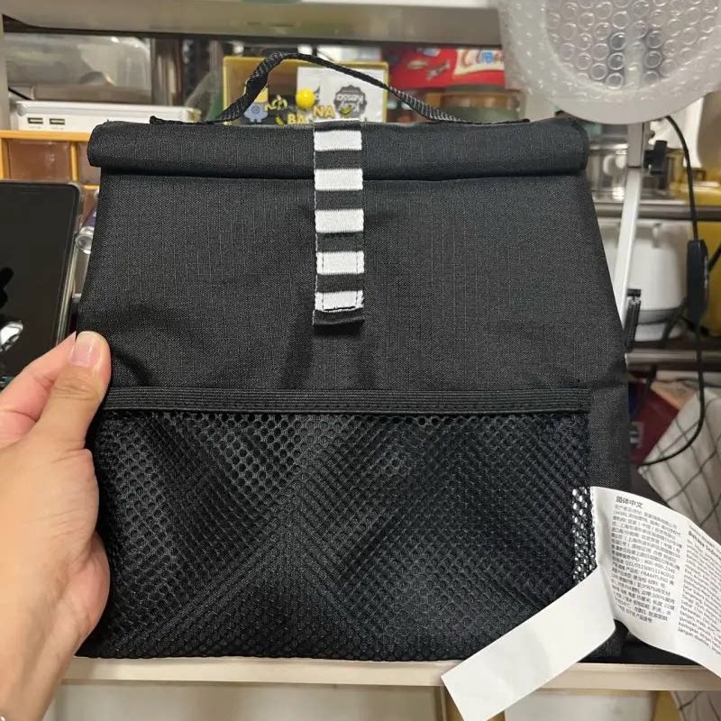 IKEA宜家弗朗通便当包黑色22x17x35厘米手提袋通勤饭盒袋子午餐包