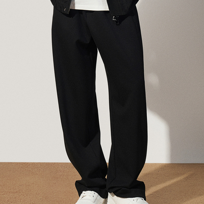 秋冬新款针织宽松弹力长裤