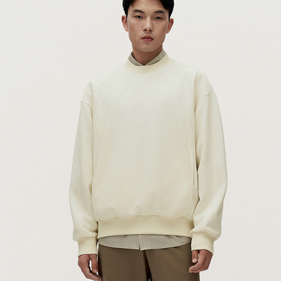 TRENDIANO2025秋冬新款男士纯色经典款套头卫衣1ST1101010