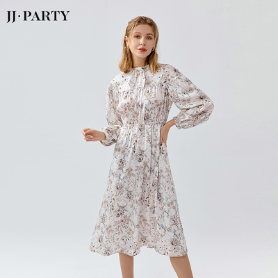 高腰显瘦蝴蝶结印花仙女裙