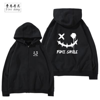 连帽拉链卫衣外套费恩丹尼