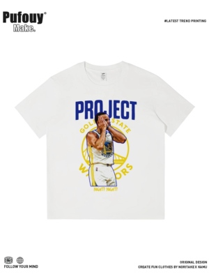 Stephen Curry斯蒂芬·库里周边同款night晚安纯棉美式短袖T恤潮