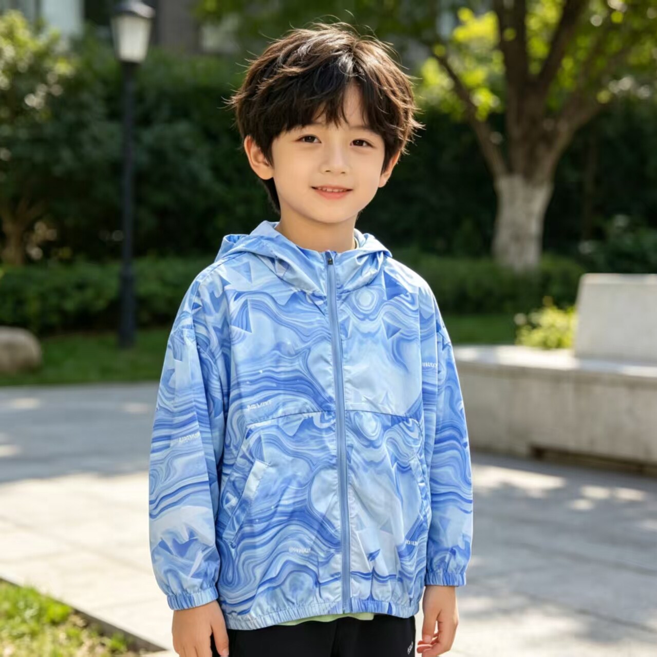 大黄蜂夏季男女童户外防晒外套