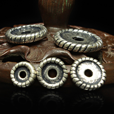 diy合金做旧款佛珠手串藏银