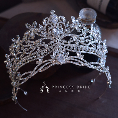 新娘皇冠高端奢华双层重工王冠