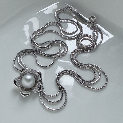 【特清不退换】925银大溪地海珠高品稀有色山岛珠极光重工设计款