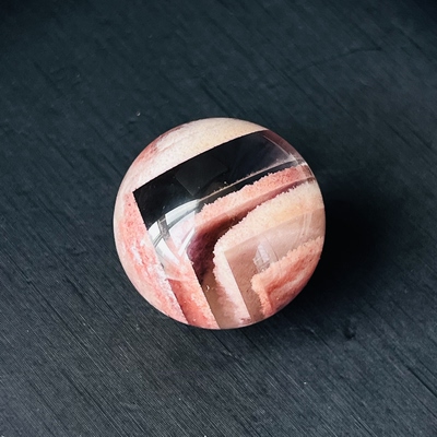 超大（红粉白幽灵金字塔）无绵无裂，绝美千层粉红幽灵23.9mm