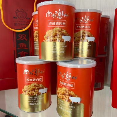 靖江双鱼香酥猪肉松罐装108g