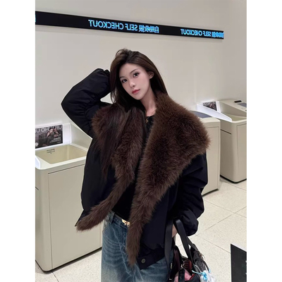 小红书博主推荐！韩系大毛领外套