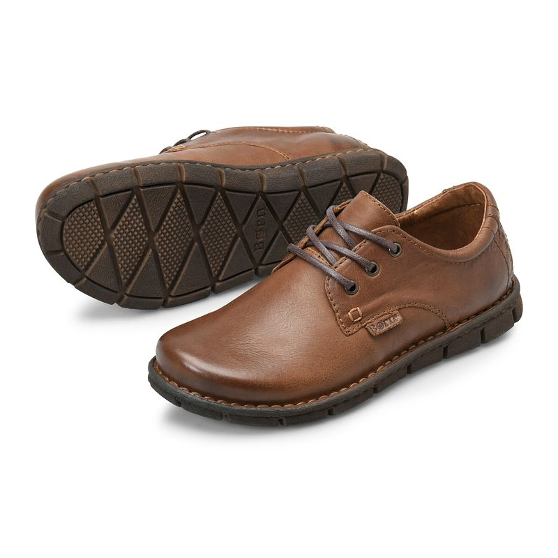 Born/博仁男鞋休闲皮鞋系带牛津鞋软皮工作鞋商务父亲节英伦11098