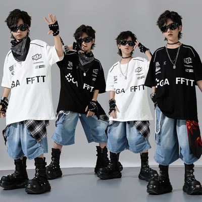 儿童街舞演出服套装架子鼓表演服