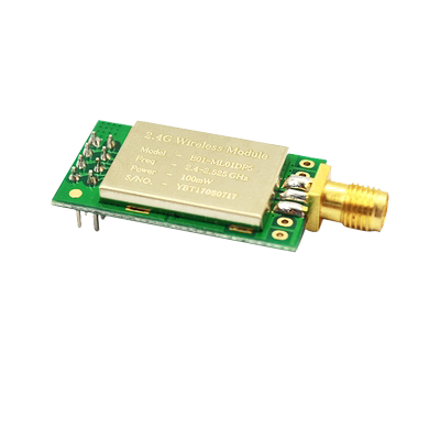 2.4G无线收发带屏蔽罩nRF24L01P+PA+LNA射频透传模块100mW