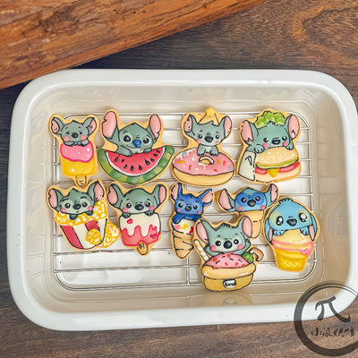 万狗期待老师史迪奇宠物淋面饼干模具曲奇卡通冰淇淋烘焙印模仔