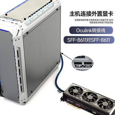 oculink线SFF-8611转8611显卡