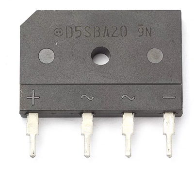 进口拆机D5SBA20整流桥堆6A/200V 大排桥 硅桥式整流器 扁桥