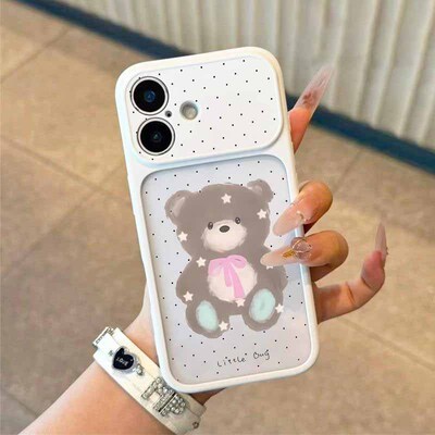 Star Bear Full Coverage Large Camera Window Phone Case 适用 iPhone 17 16 Pro Max 15 14 13 12 11