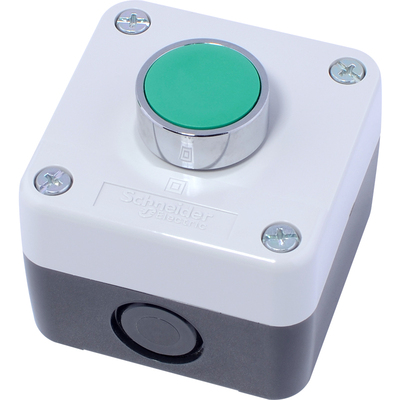 施耐德按钮开关启动盒 XB2BA31C 自复位常开按钮XALB01C 一孔绿色