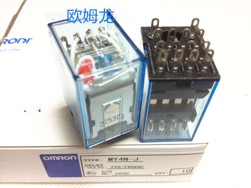 原装正品欧姆龙继电器MY4NJ MY4N-J DC24V AC220V 14脚带指示灯_虎窝淘