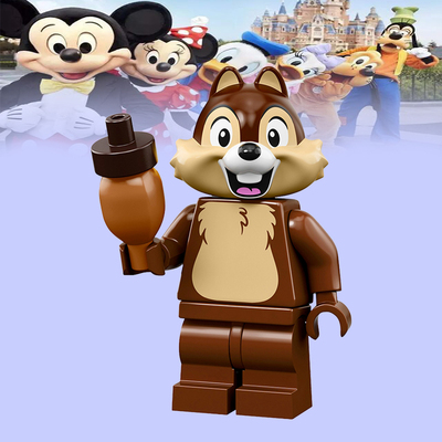 拼装积木71024迪士尼人仔抽抽乐第二季WM747松鼠奇奇玩具松鼠大战