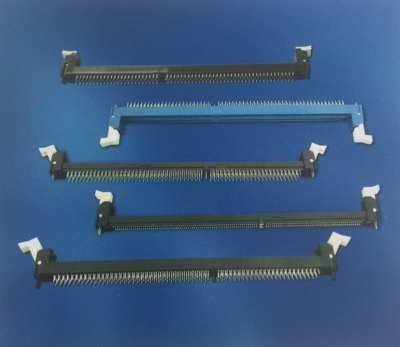 FCI 10124632-0011016LF 288PIN  DDR4-SDRAM 通孔焊接 黑色白耳