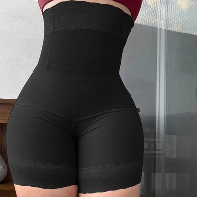 butt lifter new 蕾丝高腰收腹连体衣欧美收腹提臀裤束身衣女4XL