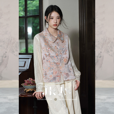 JKJS【霞蝶谣】真丝羊毛 混纺  马甲