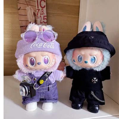 【娃衣】前方高能labubu3代拉布布幸运爱17cm第三代玩偶公仔衣服