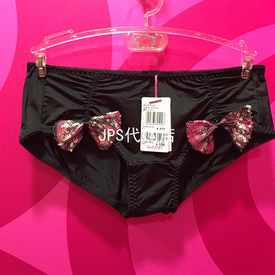 BODYPOPS女亮片蝴蝶结内裤