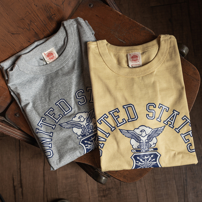 Non Stock米军AIR FORCE基地训练圆领纯棉短袖T恤衫柔软舒适