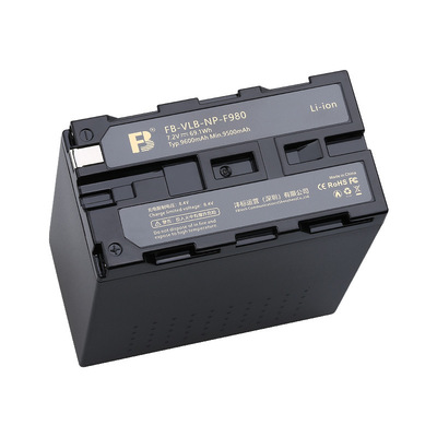 沣标F980电池适用索尼MC1500C NX5C NX3摄像机补光灯F970电池F990