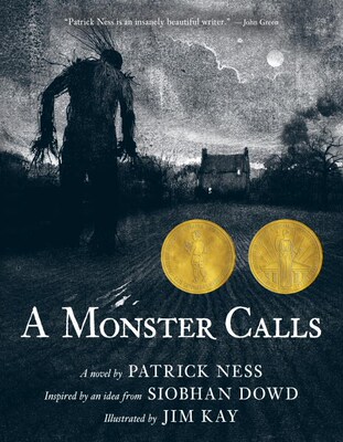 预售【外图原版】 A Monster Calls 当怪物来敲门 怪物召唤 恶魔呼唤 电影原著小说 黑白插画版 卡内基金奖 凯特格林威大奖