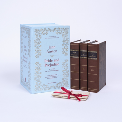 预售 英文原版 傲慢与偏见 简奥斯汀 诞辰250周年纪念版 Pride and Prejudice : A Novel in Three Parts  大英图书馆馆藏初稿复刻