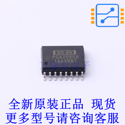 运算放大器 PGA206UA SOIC-16-300mil TI全新原装正品