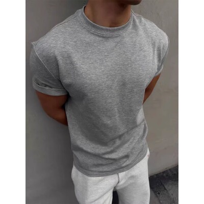 gtal同款生态棉美式健身短袖