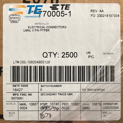 770005-1 TYCO泰科TE安普AMP连接器 接插件端子插针 亚屹原装现货