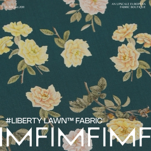 零料XDF香味B英国品牌LIBERTY SCENTED Tana lawn长纤棉宽1.36米