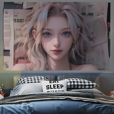 动漫海报二次元人物墙贴自粘