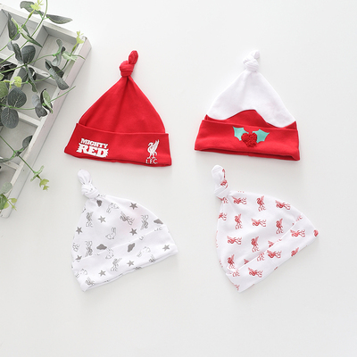外贸新生婴儿单层纯棉揪揪奶瓶帽