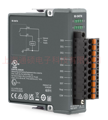 全新美国NI-9474 30V 8通道（源极输出）1µs C系列数字模块