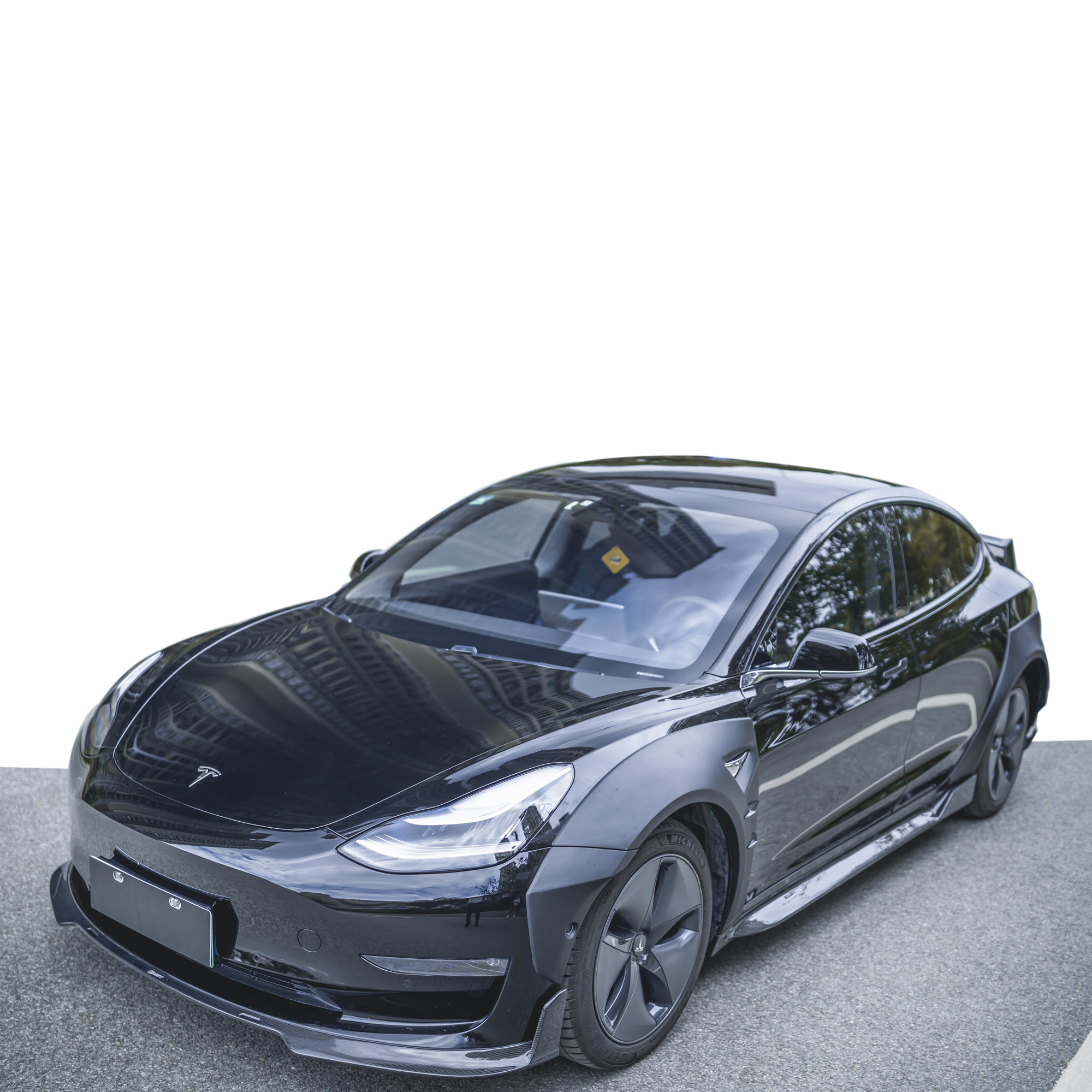 特斯拉model 3新款改装cmst碳纤维宽体小包围 后包角 叶子板 尾翼